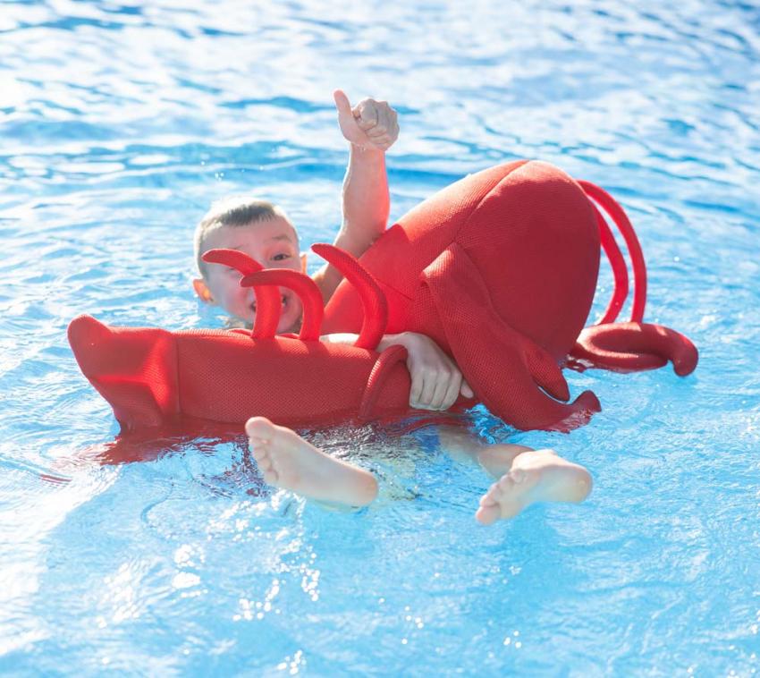 Westmann Stoff Schwimmtier Hummer | Rot | 80x95x18 cm mygardenhome