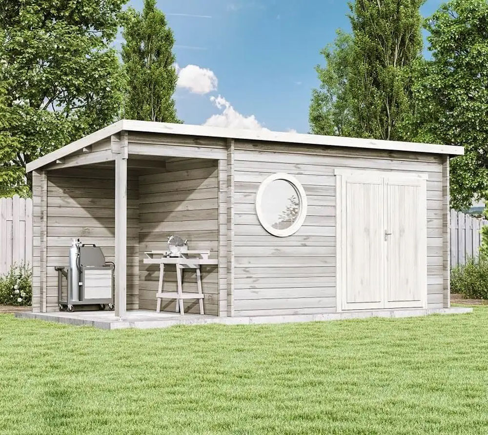 erweitern Es besteht die Notwendigkeit Beschweren gartenhaus welches holz Keiner Kamin Marine