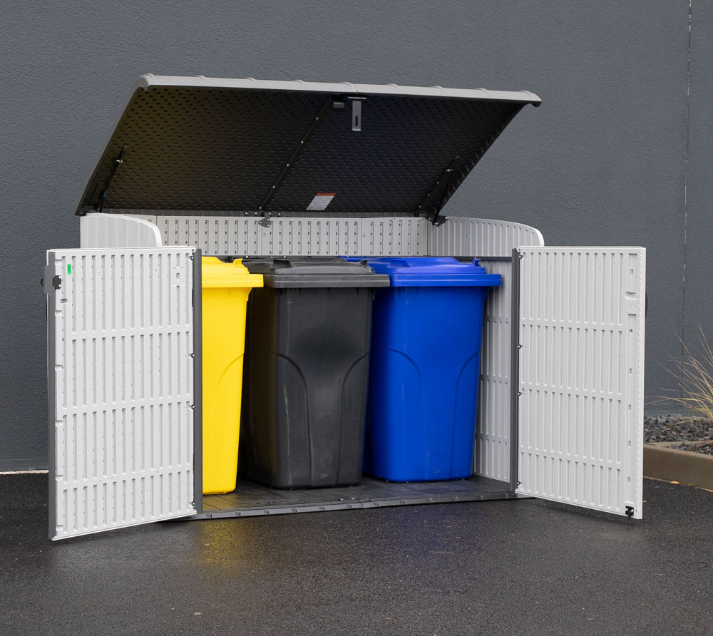 Lifetime XXL Kunststoff Mülltonnenbox Gerätebox Aufbewahrungsbox ...